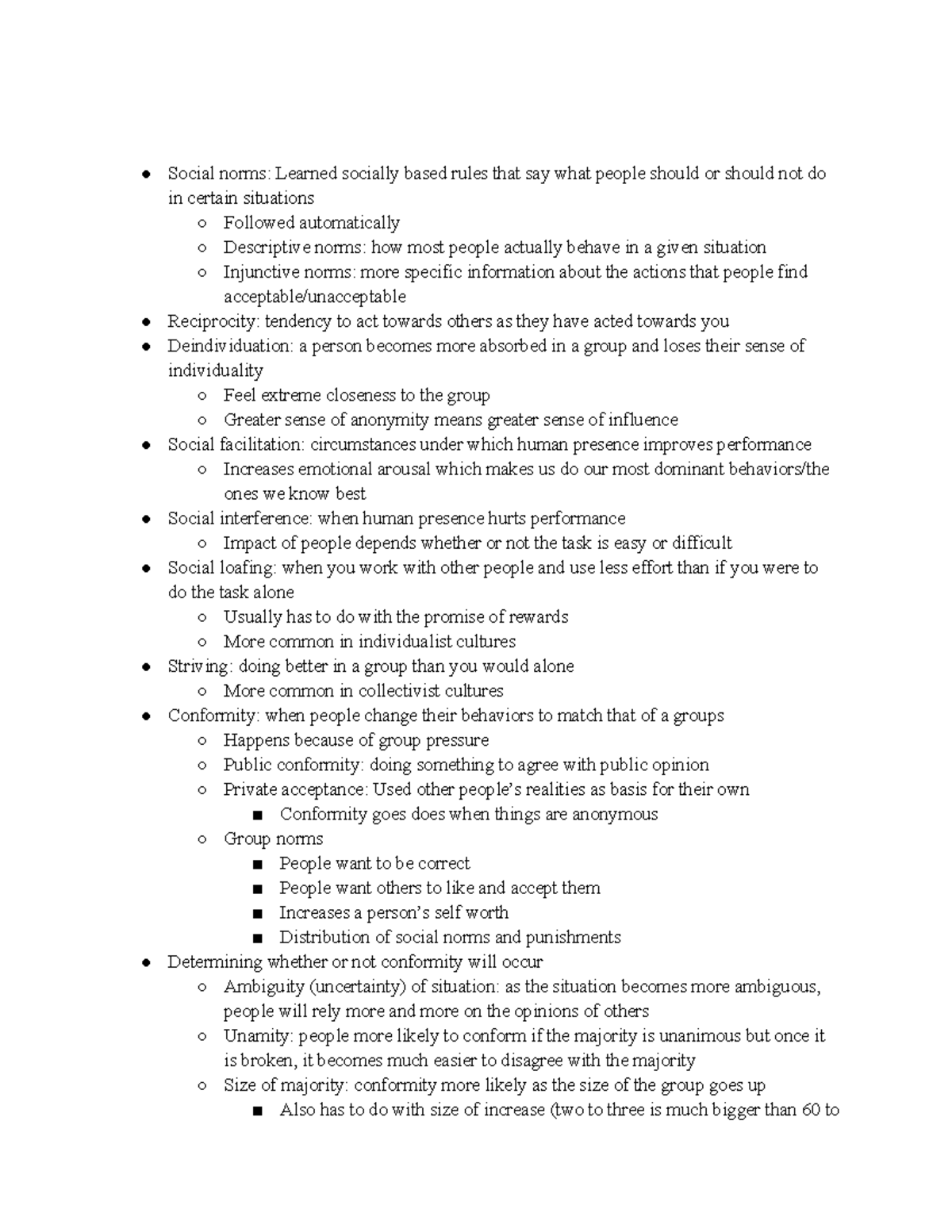 18a 729-743 - Social interactions, norms, etc. - Social norms: Learned ...