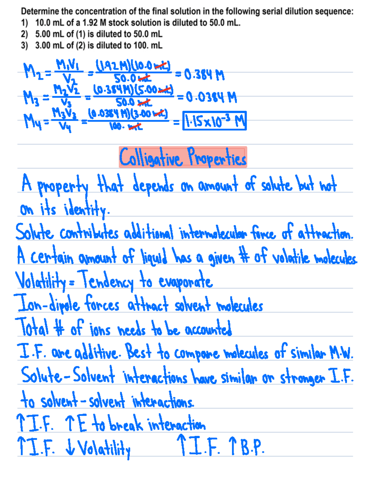 Colligative Properties(Raoult's Law) - MrsMi 493114 4 0 M sMY 2 10 440 ...