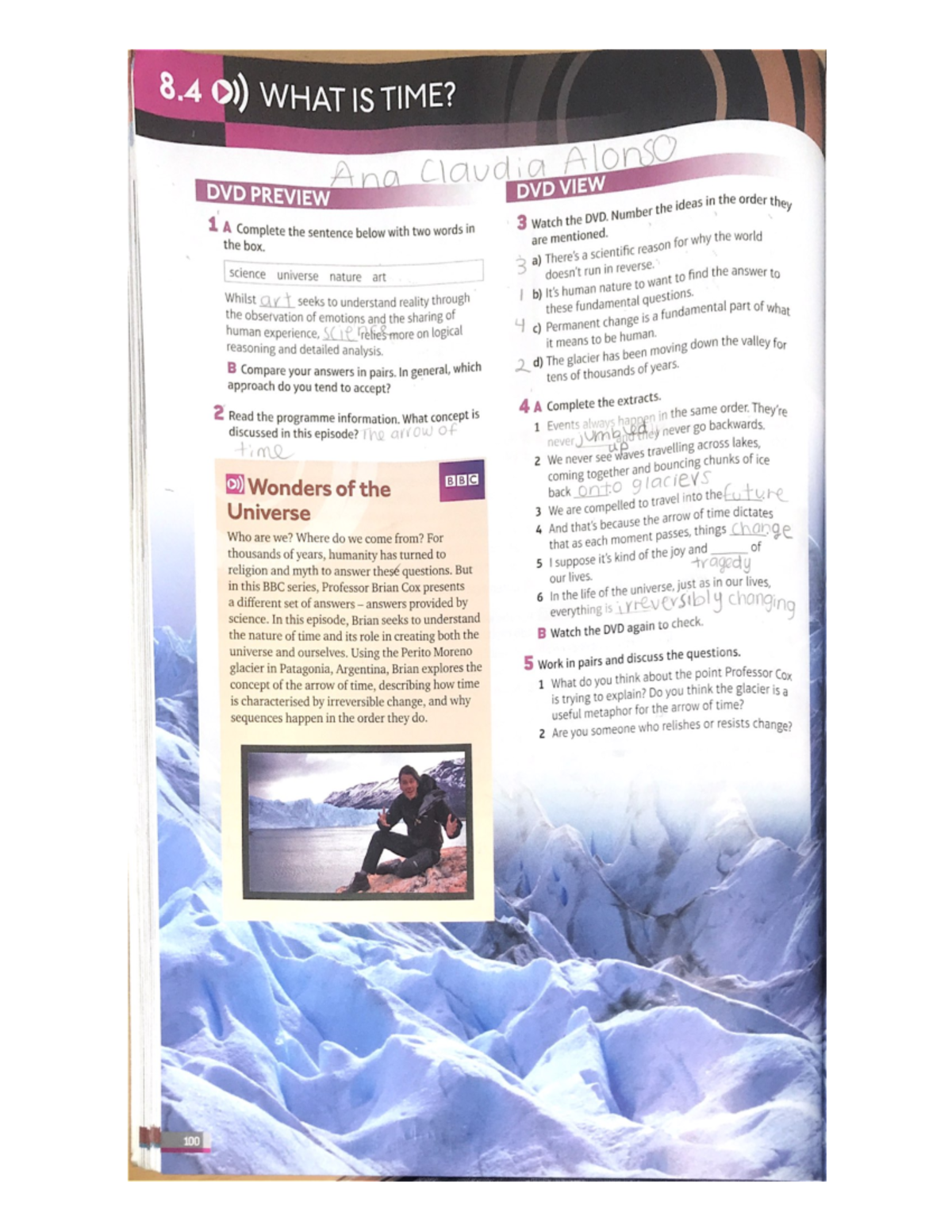 Classwork March 24th - Página del libro - Inglés remedial V - Studocu