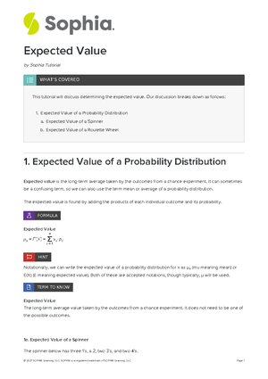 [Solved] A roulette wheel has 38 slots total 36 of which are numbered 1 - Sophia - Intro to ...