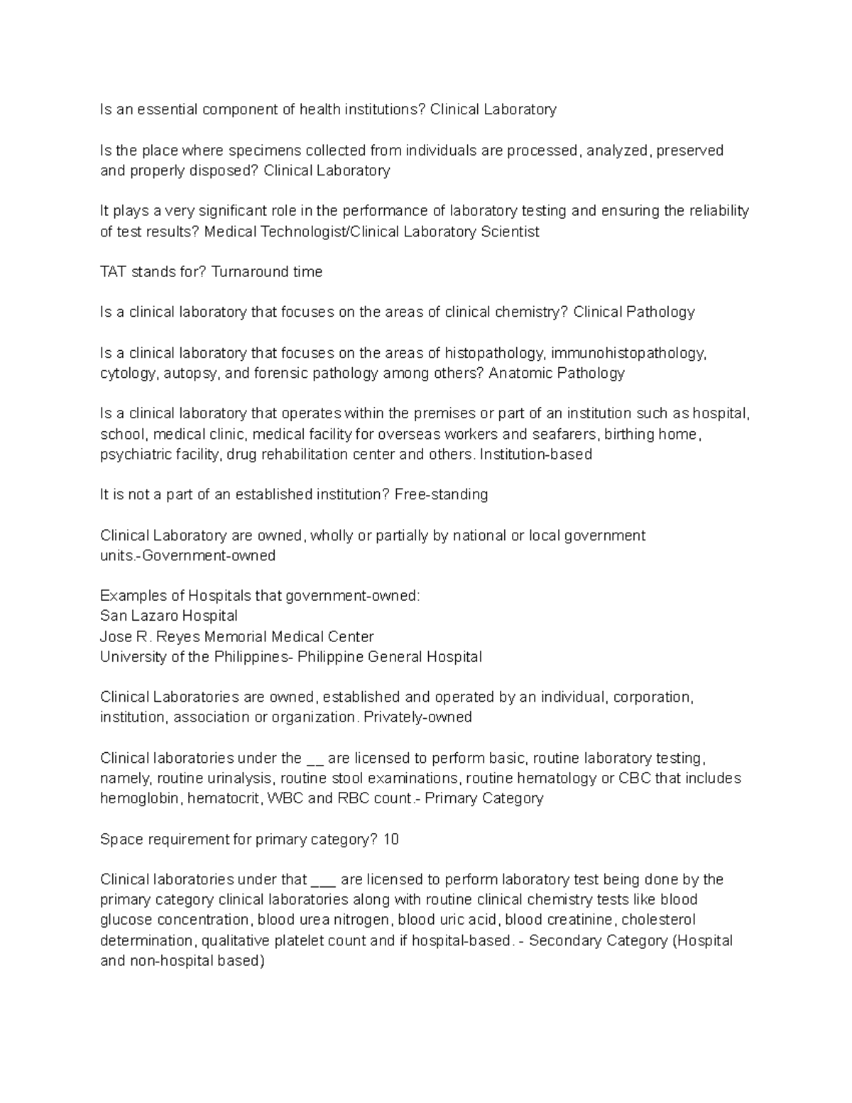 Lesson 8 PMLS 1 REVIEWER - Is an essential component of health ...