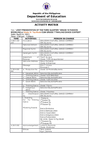 Script for Pageant - EMCEE SCRIPT Search for G10 TOP MODEL Jasmine ...