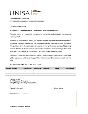 PDU3701 Notes Final - PDU3701: CHAPTER 1 NAME DATE SUBJECT TOPIC ...