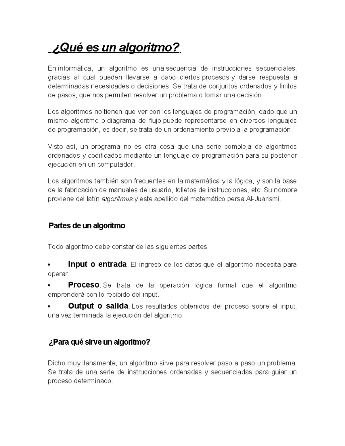 Qué es un algoritmo - Resumen Comunicación y Tecnología Educativa ...