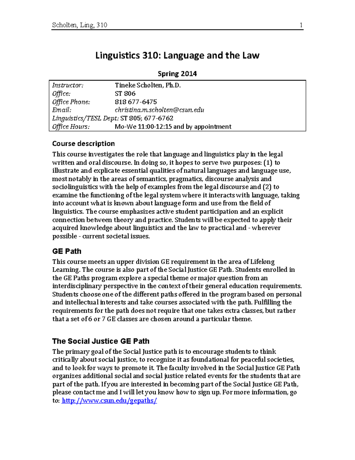 Scholten - english is life - Linguisticsठ⃚310 ...