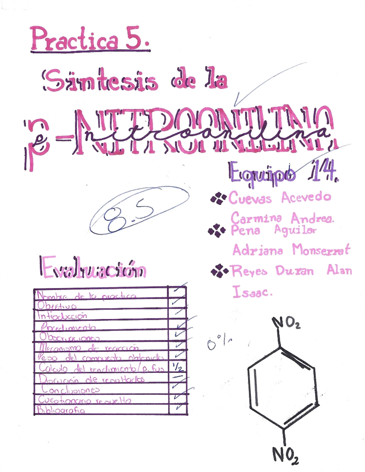 Práctica 5 síntesis de la p-nitroanilina - Practica 5. Sntesis de la ...
