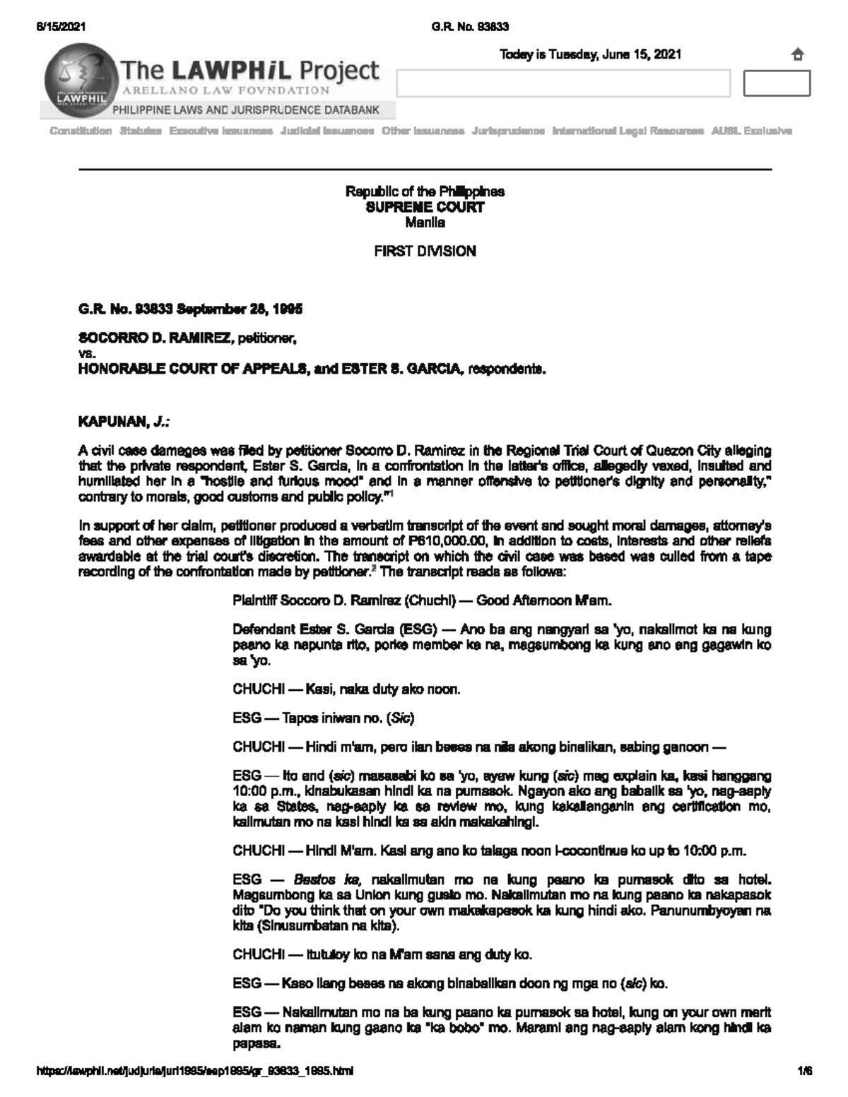 Case Study 5, Socorro Ramirez - Law - Studocu