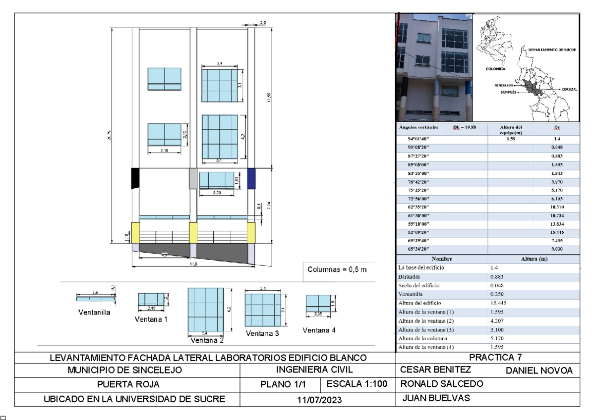 Plano edificio - Topografía - LEVANTAMIENTO POR BASE CERRADA ...