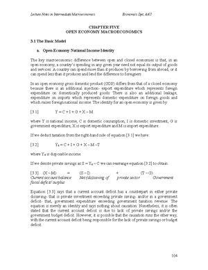 Macro economics chapter 3 - CHAPTER THREE AGGREGATE DEMAND IN CLOSED ...