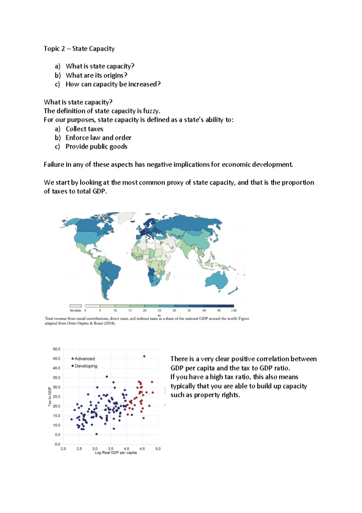 Topic 2 Part a - Dr Andrew Pickering - Topic 2 3 State Capacity a) What ...