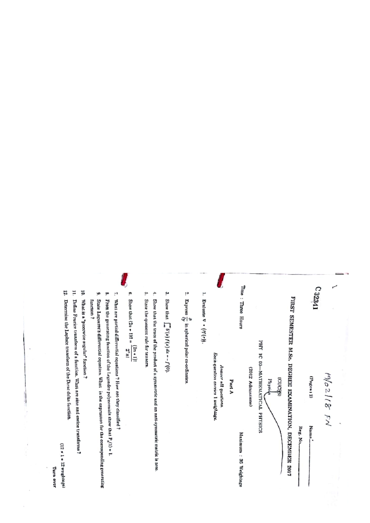 Mathematical Physics - Msc Applied physics - Studocu
