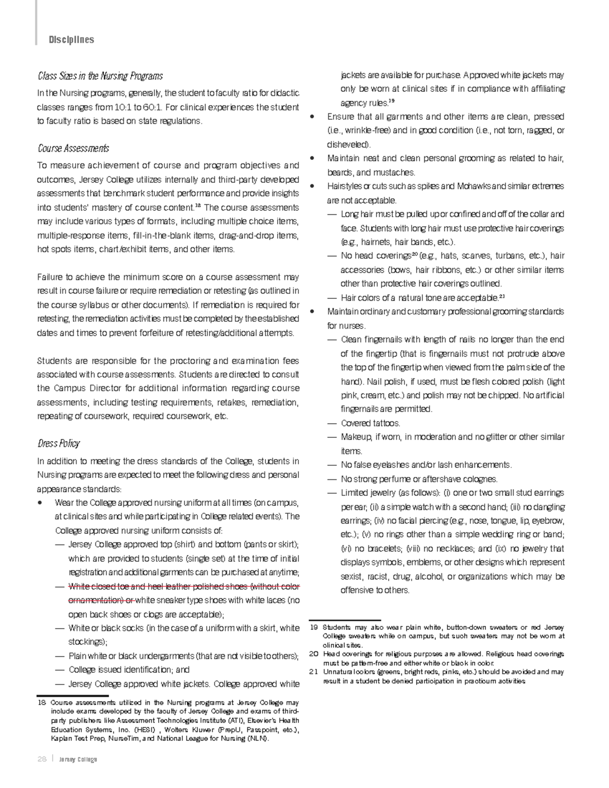 Dress And Personal Appearance Policies For Jersey College November 2023