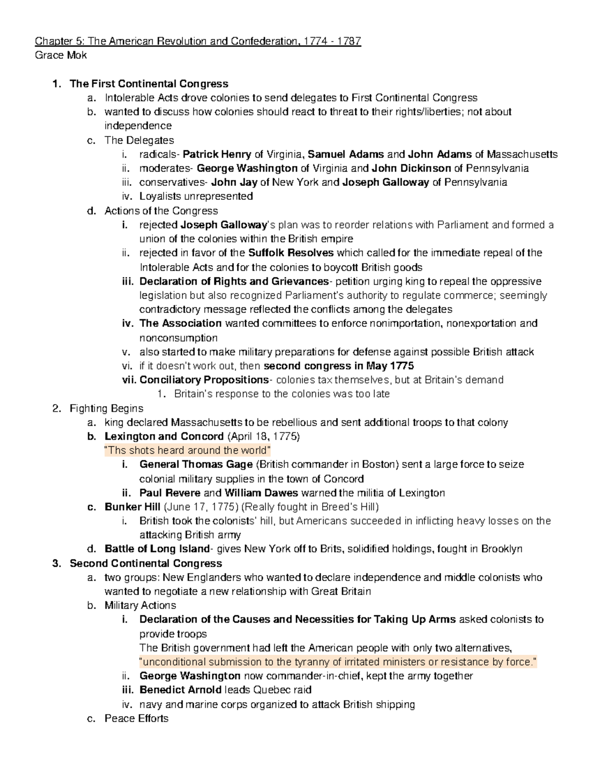 The american revolution and confederation - Intolerable Acts drove ...