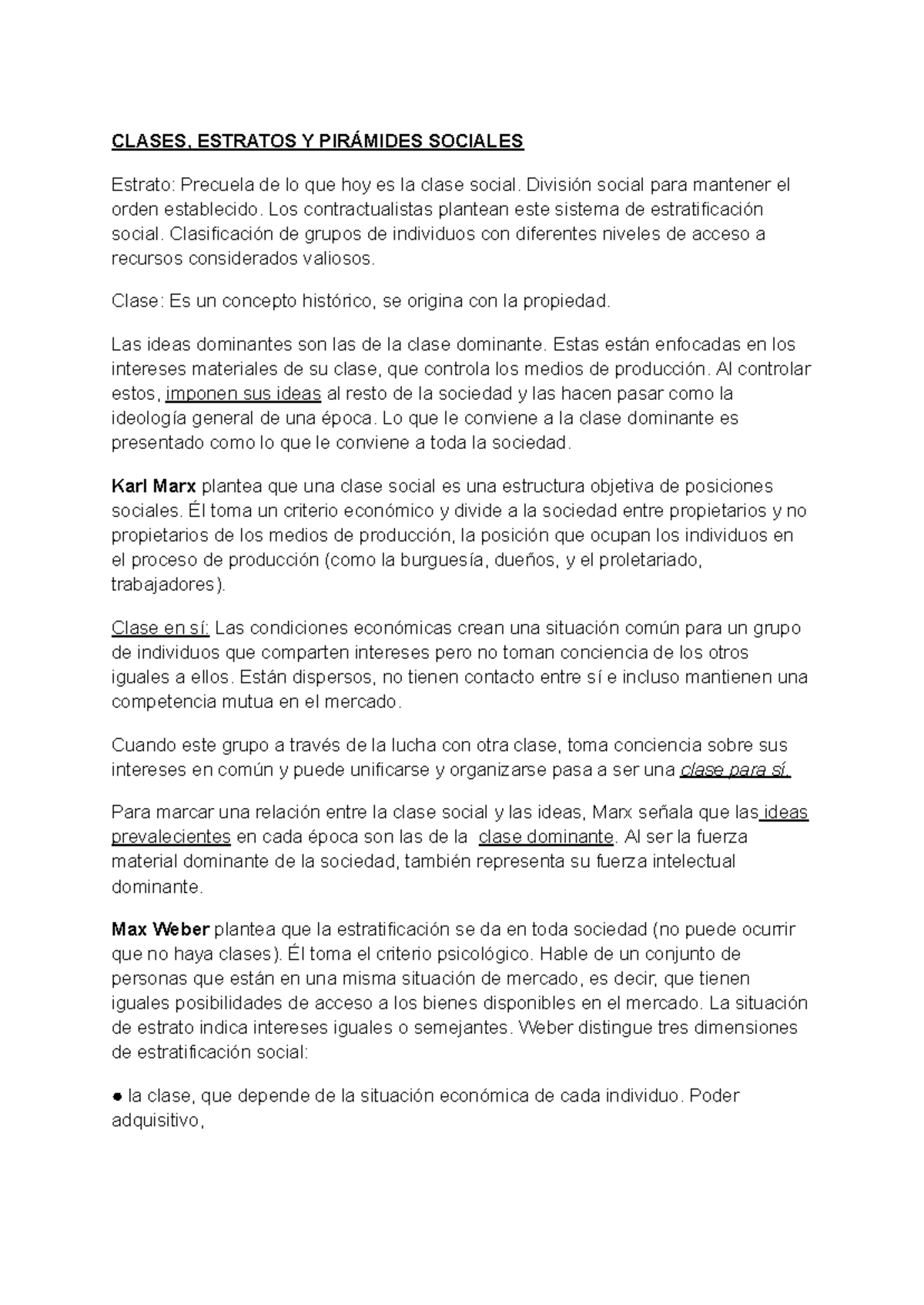 Icse - CLASES, ESTRATOS Y PIRÁMIDES SOCIALES Estrato: Precuela de lo ...