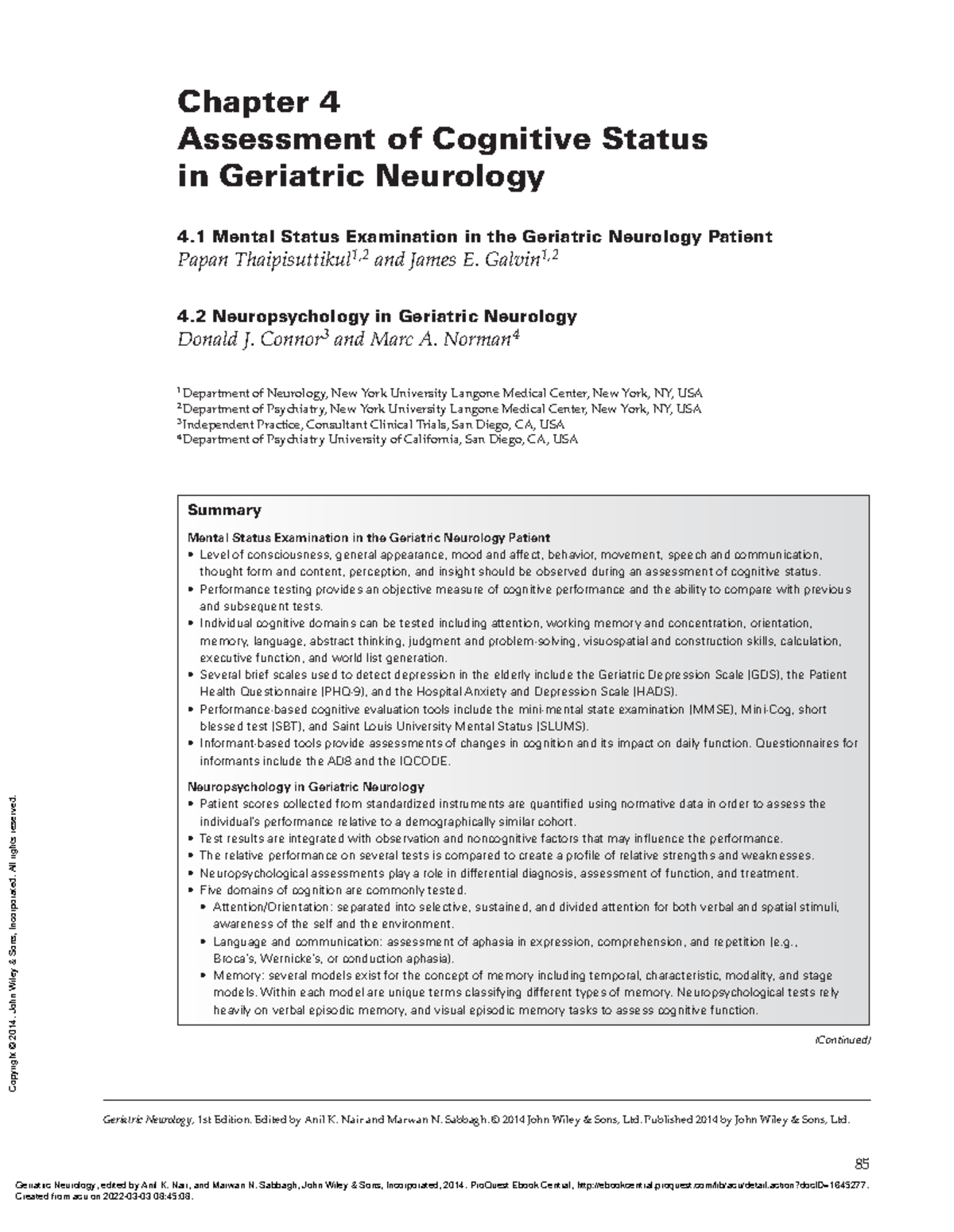 Geriatric Neurology - (Pg 101-101) - 85 Geriatric Neurology , 1st ...