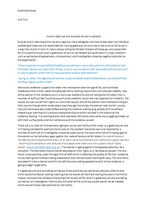 [Solved] What is the triangle of care and what is its importance when ...