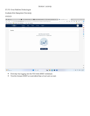 Module 6 activity - IT272 - Southern New Hampshire University IT 272 10 ...