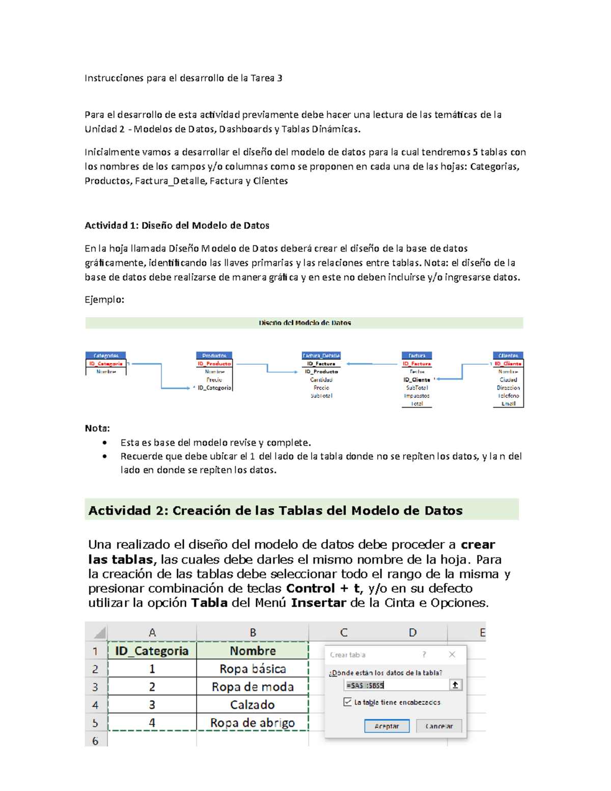 Instructivo Apoyo Anexo 1 - Insumos – Tarea 3 - Instrucciones para el desarrollo de la Tarea 3 ...