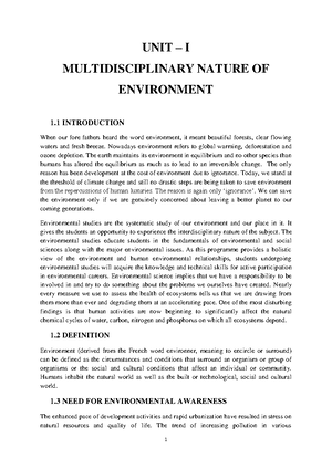 Question Paper environmental Sciences - 1 Answer any four of the ...