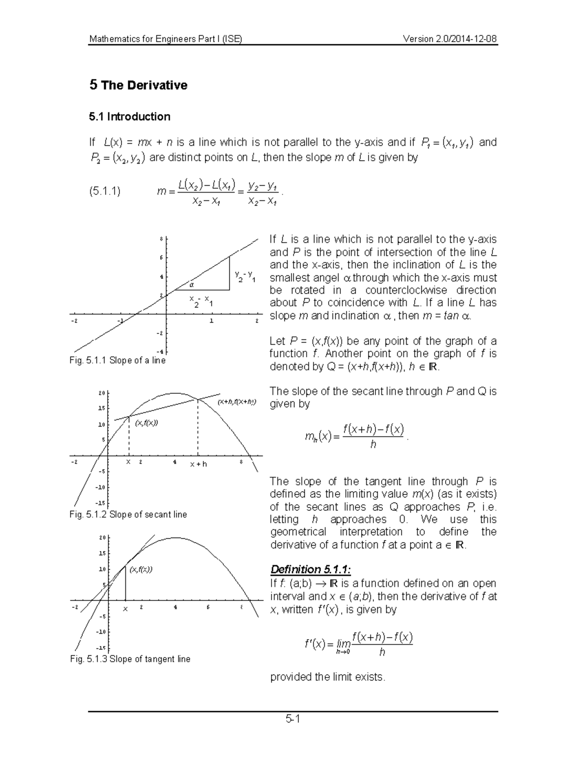 Mathematics for Engineers Part I - Chapter 5 - Mathematics for ...