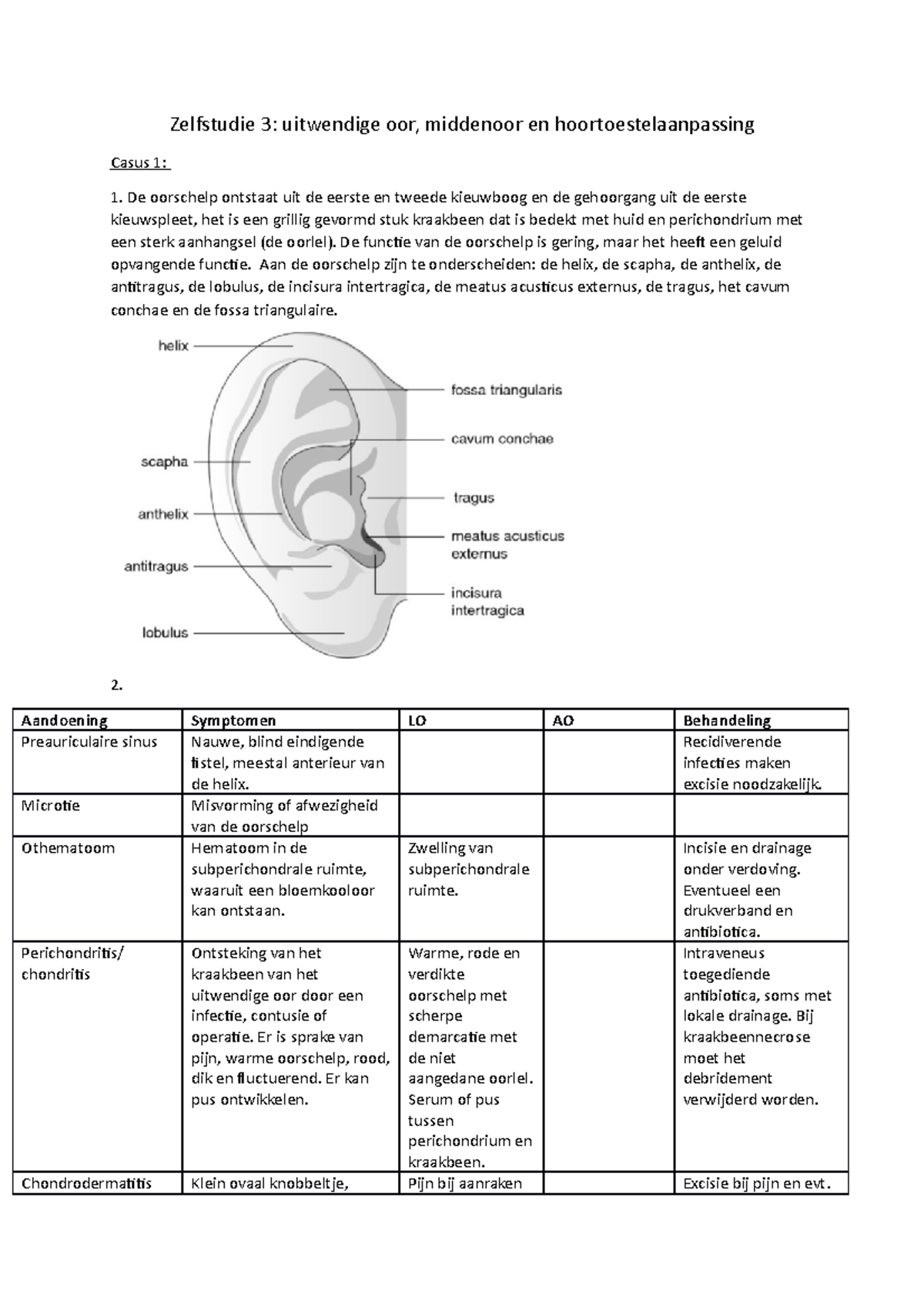 Zelfstudie 3: uitwendige oor, middenoor en hoortoestelaanpassing ...