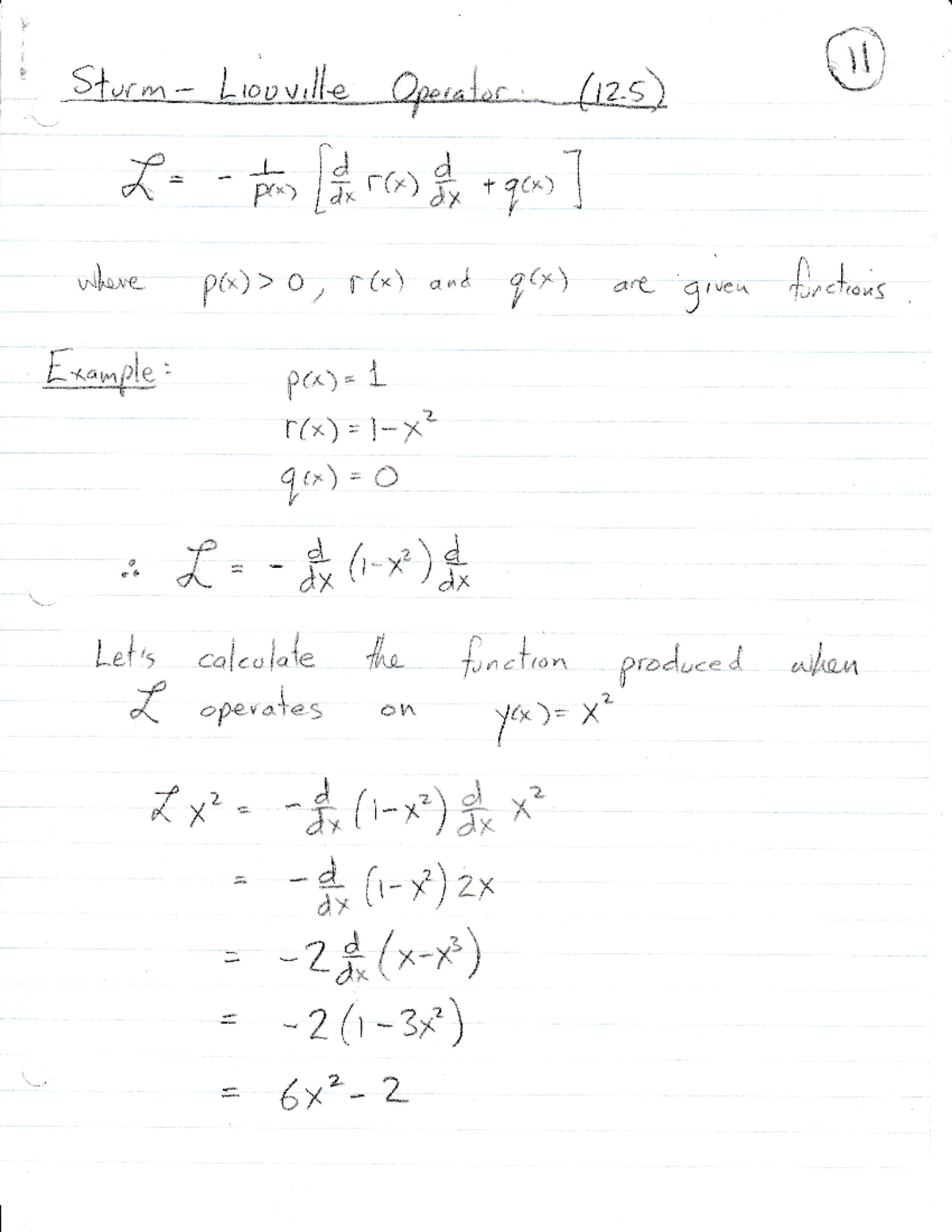 Lecture 11 - Summary Chemical Engineering Mathematics - d- tttIItI 01r ...