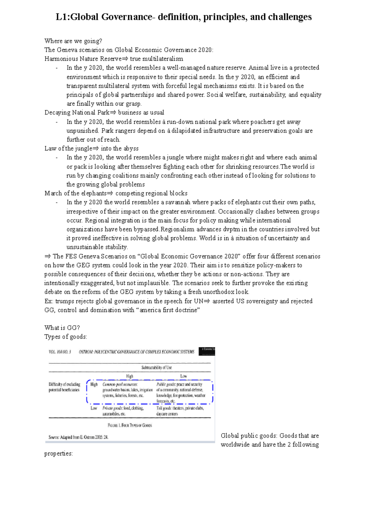 Lecture 1-2-3 - cours - L1:Global Governance- definition, principles ...