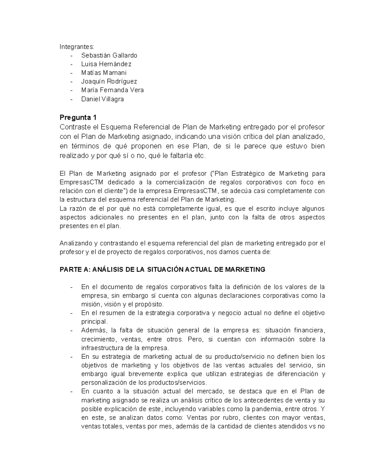 Control 1, empresa Garich - Integrantes: - Sebastián Gallardo - Luisa ...