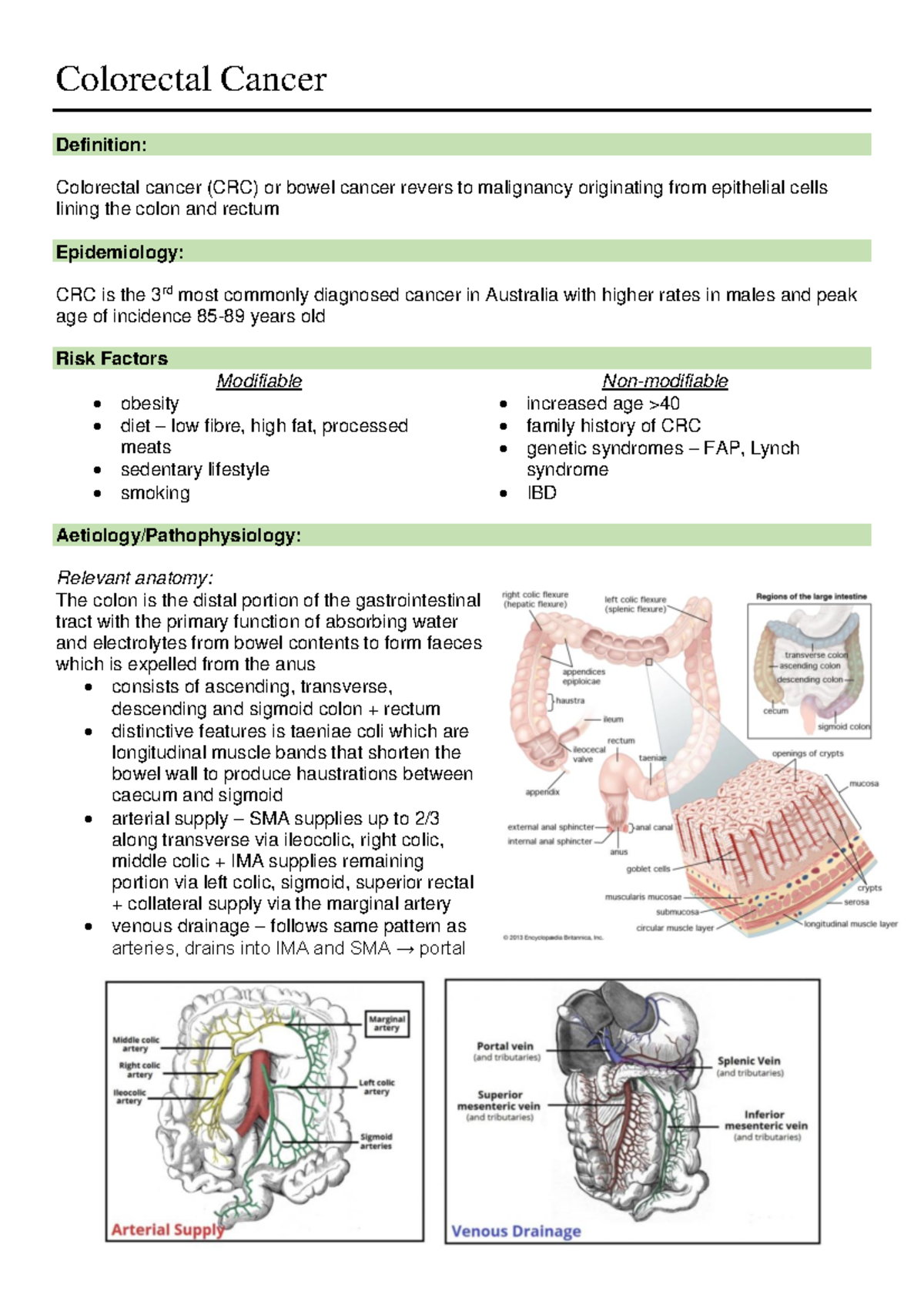 Colorectal Cancer - Key disease entity - Colorectal Cancer Definition ...
