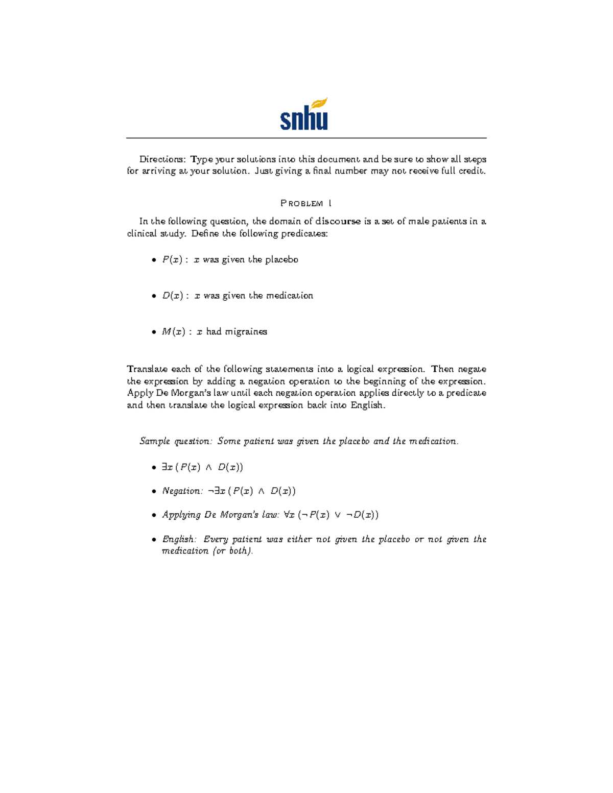 MAT 230 1-5 - Directions: Type your solutions into this document and be ...