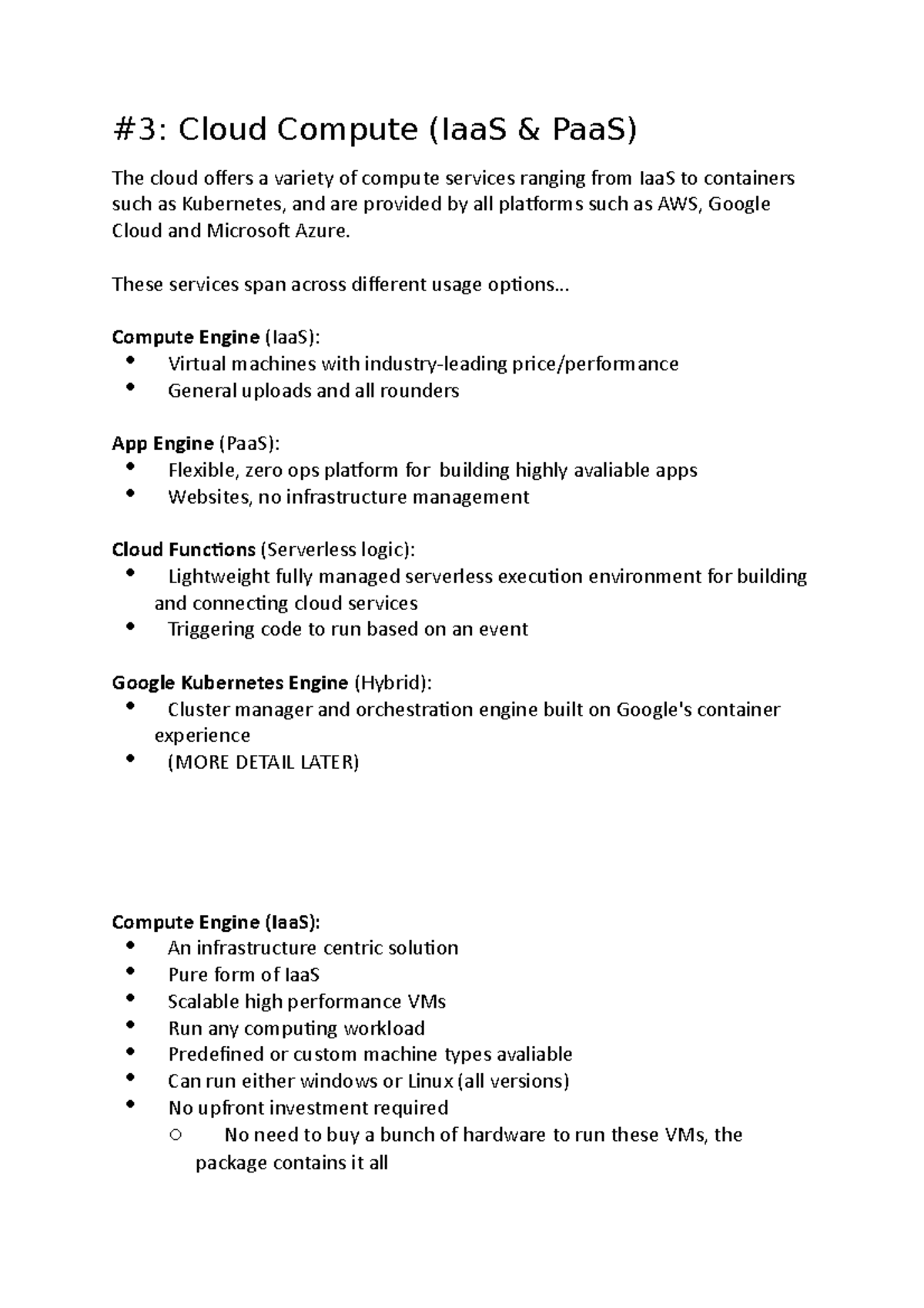 3 Cloud Compute (Iaa S and Paa S) - #3: Cloud Compute (IaaS & PaaS) The ...
