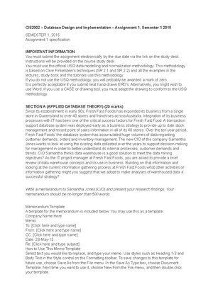 Tut9 - Tutorial 9 - CIS2002 – Tutorial 9 CIS 2002: TUTORIAL / PRACTICAL 9 RESTRICTIONS ON USE ...