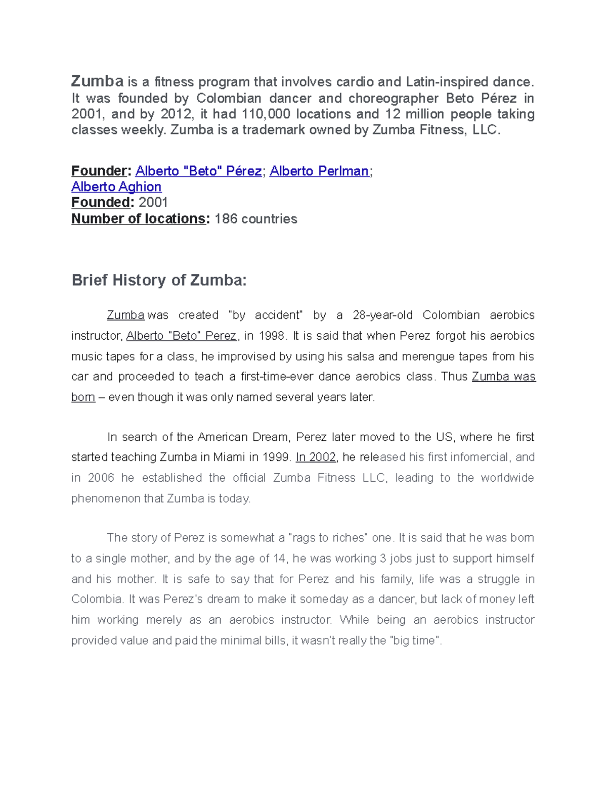 Zumba-Lesson Tuesday-class - Zumba is a fitness program that involves ...