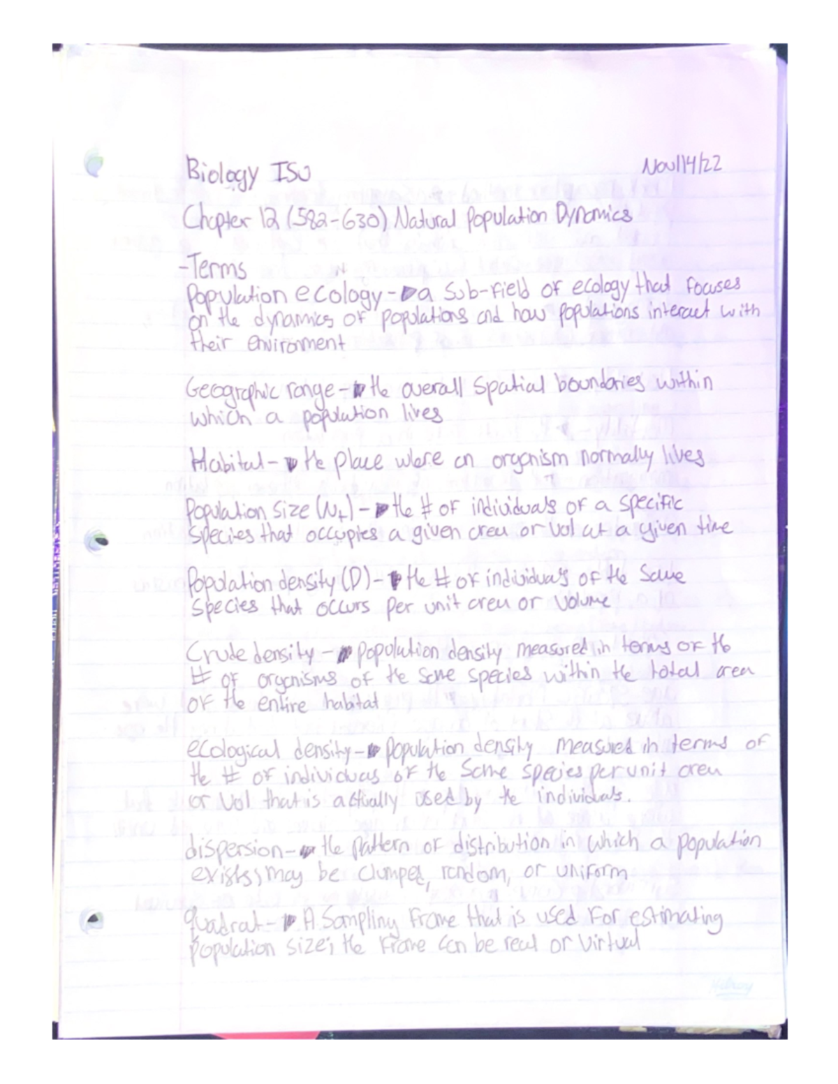 ISU- Terms And Chapter 12 - Studocu