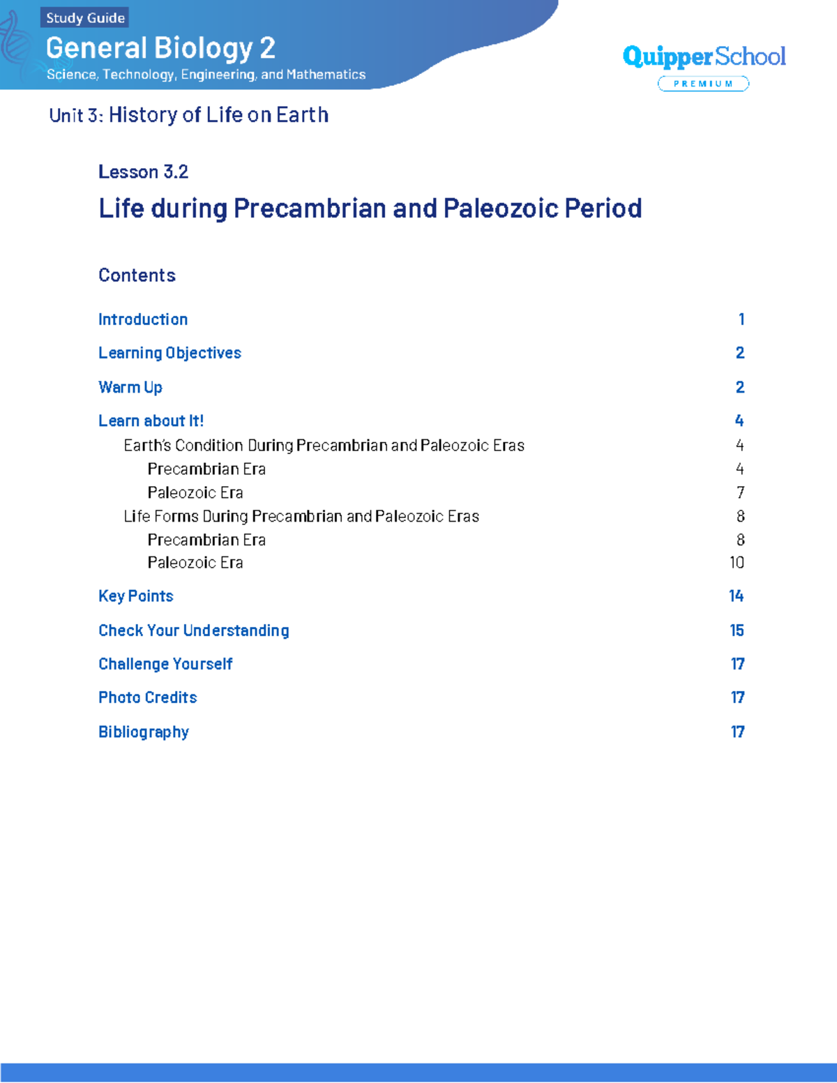BIO2 11 12 Q3 0302 FD - Goodluck - Life during Precambrian and ...