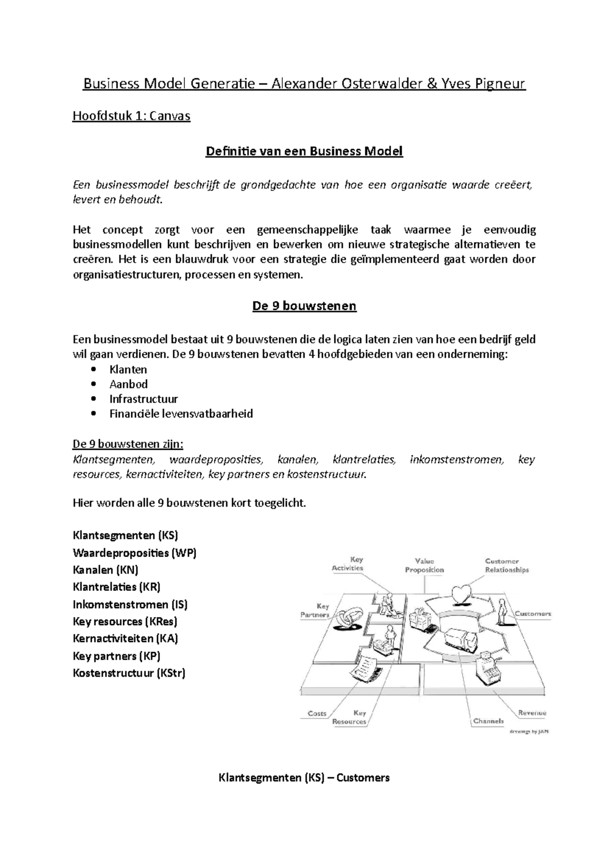 Business Model Generatie - Het concept zorgt voor een ...