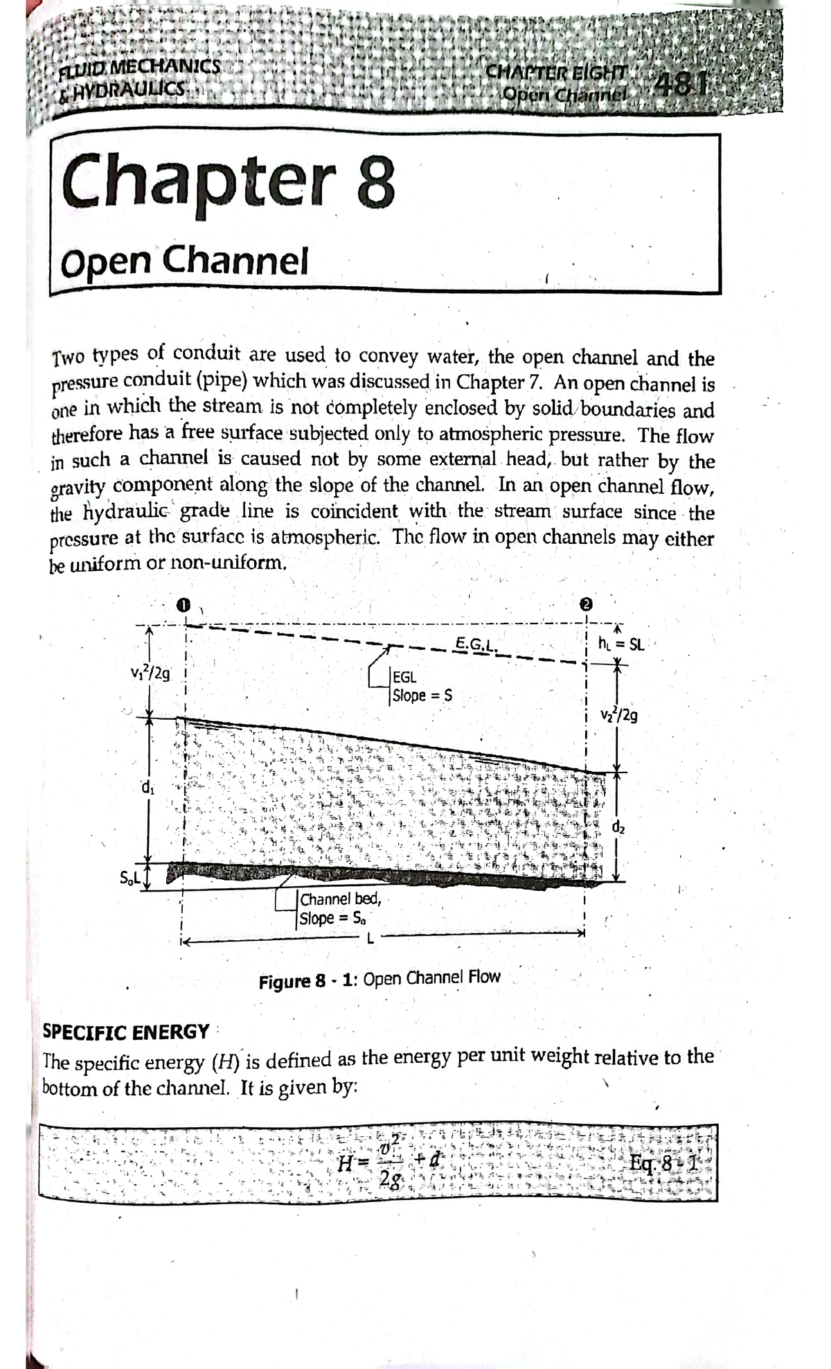 Open Channel - Civil engineering - Studocu