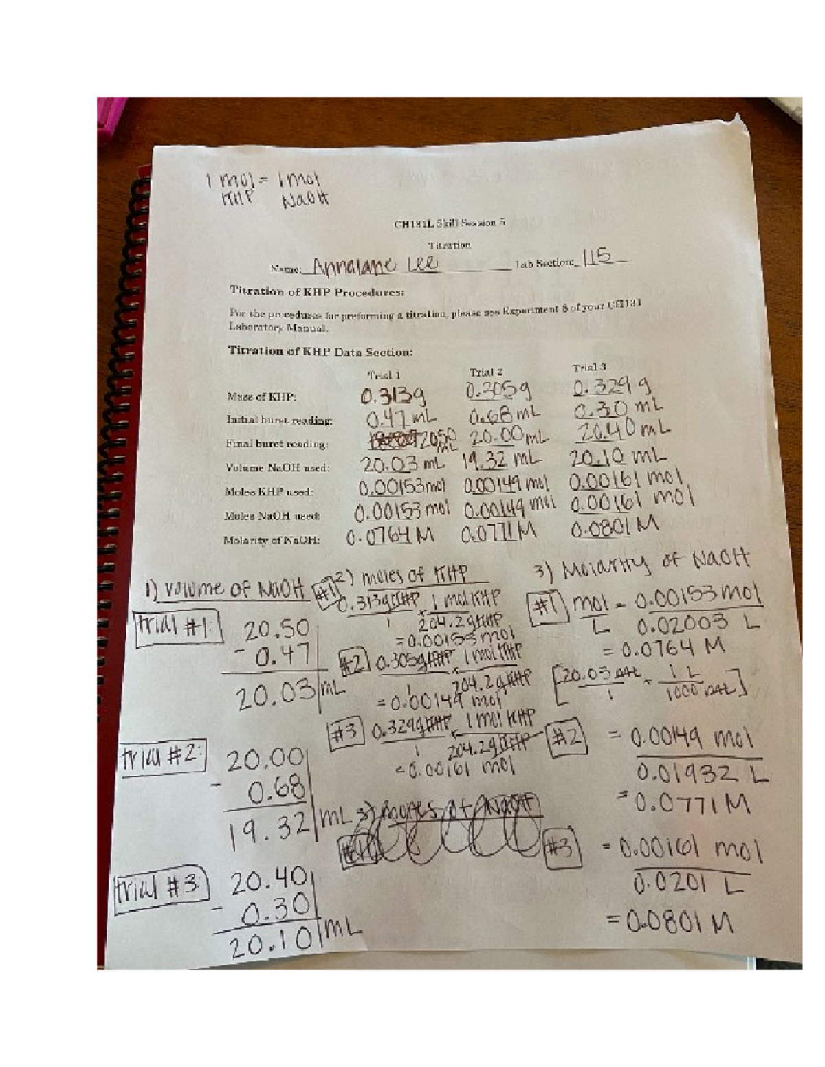 Skills Session 5 - CH 131L - Studocu