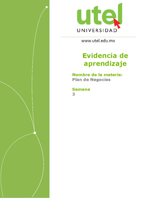 Tarea 2 PLAN DE Negocios - Nombre de la materia PLAN DE NEGOCIOS Nombre de la Licenciatura - Studocu