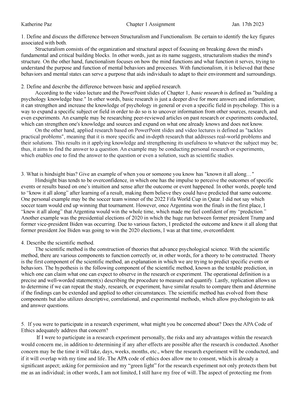 Chapter 13 Assignment (Intro to Psych) - Katherine Paz Chapter 13 Assignment April 16, 2024 ...