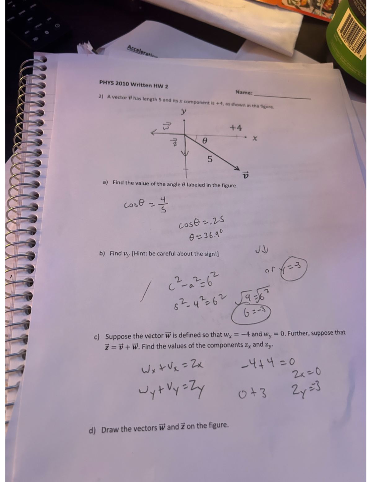 Hw 2 - hw 2 for physics - PHYS 2010 - Studocu