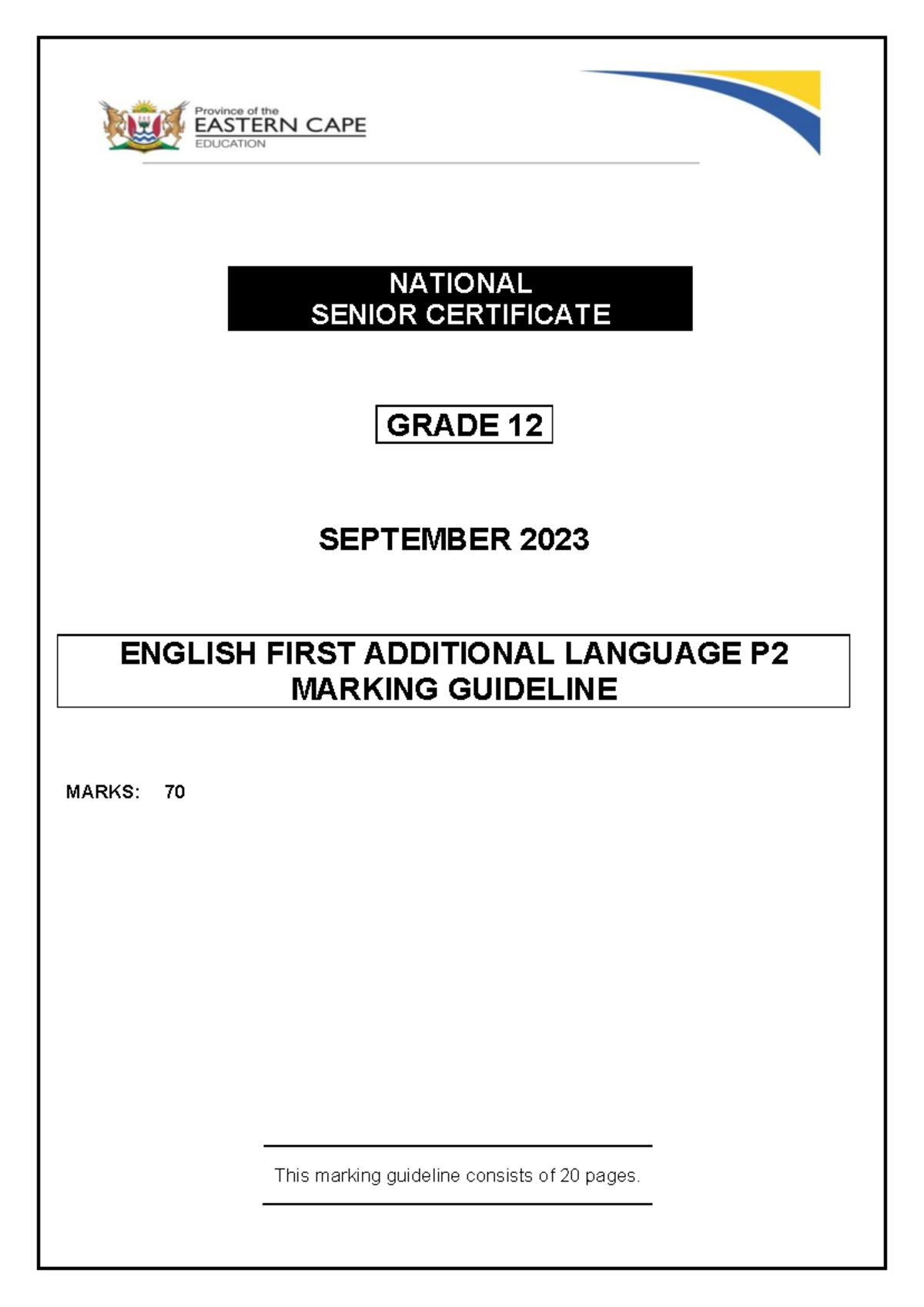 Httpswww.ecexams.co - Past question paper - NATIONAL SENIOR CERTIFICATE ...