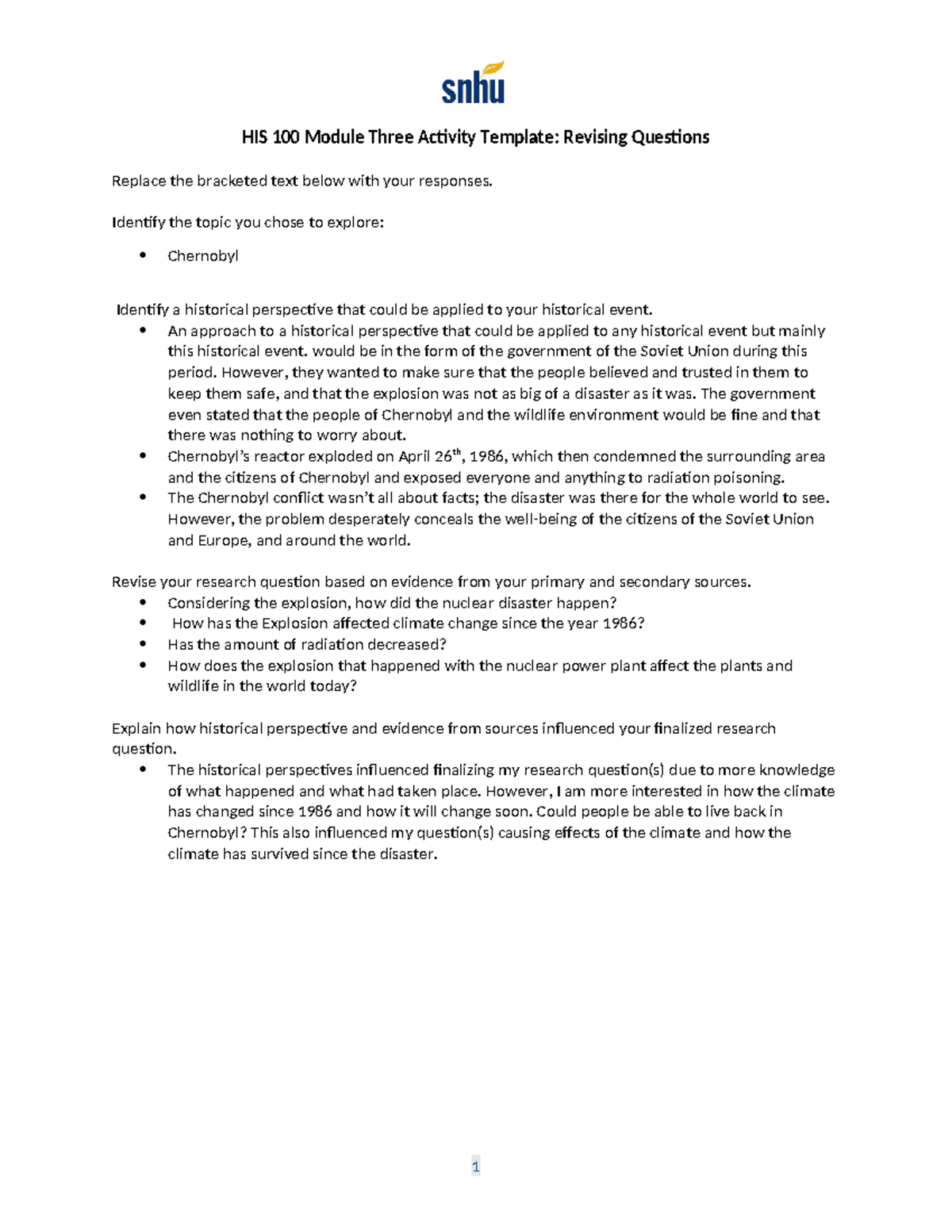 Db HIS-100-Module-Three-Activity-Revising-Questions 01242024 - HIS 100 ...