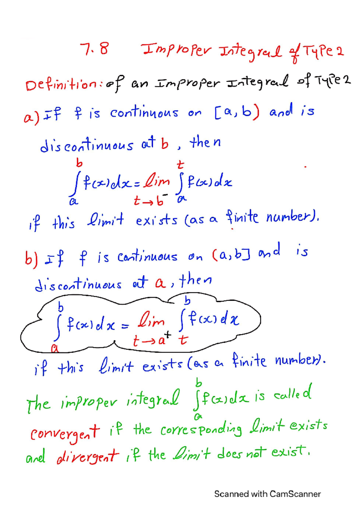Lecture Note Chap 7 (7.8, part I ) - MATH 231 - Studocu
