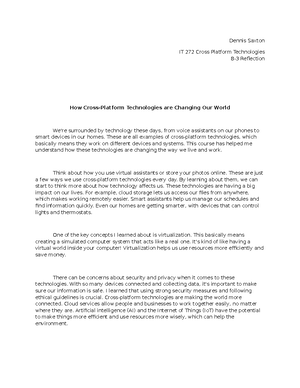 IT 272 Module 7-2 Project Two - Johnson, Tia 1 Tia Johnson Southern New ...