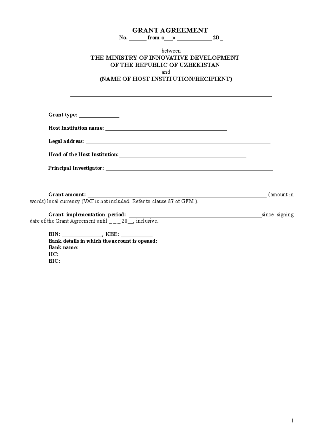 GA Final eng-template - GRANT AGREEMENT No. ______ from ...