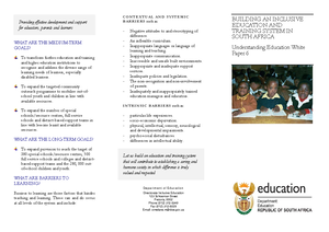 01 White Paper 6 - Education WHITE PAPER 6 Special Needs Education ...