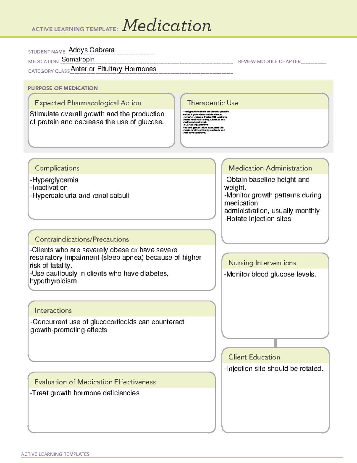2-Somatropin - Somatropin - ACTIVE LEARNING TEMPLATES Medication ...