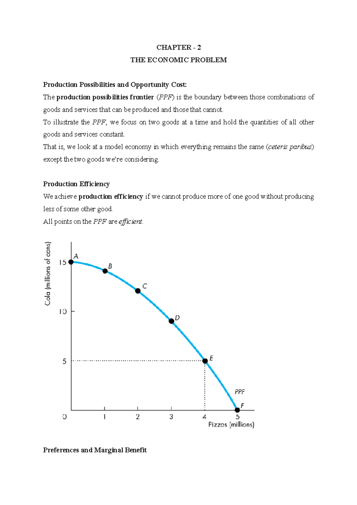 Chapter - 2 THE Economic Problem - CHAPTER - 2 THE ECONOMIC PROBLEM ...
