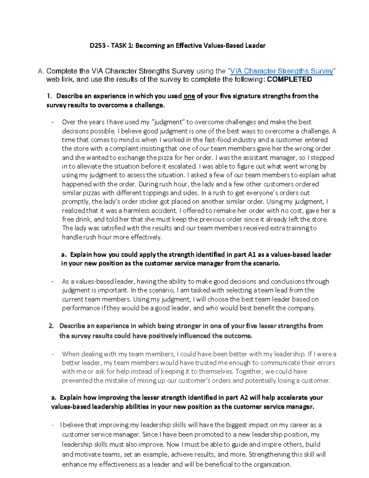 D253 - Task 1 (RSM3) - Example - D253 - TASK 1: Becoming an Effective ...